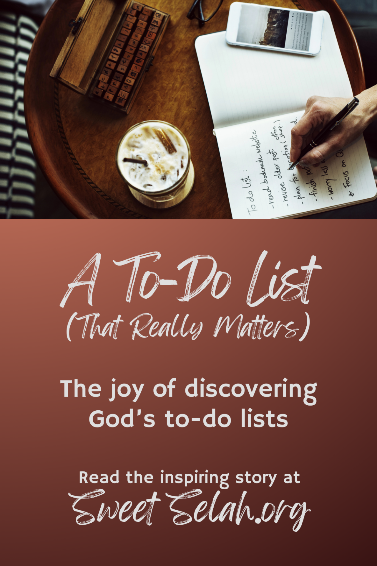 A To-Do List (That Really Matters) - Sweet Selah Ministries